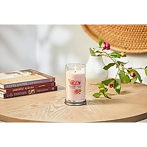Yankee Candle Fresh Cut Roses Signature Medium Pillar Candle, 14.25oz
