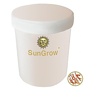 SunGrow Freeze Dried Bloodworms for Betta and Tropical Fish, 0.52 oz., High Protein Treat, Floating Food for Breeding Tanks