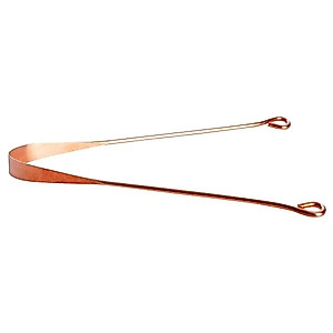 Zap impex Copper Tongue Scraper for Adults Natural Ayurvedic Tongue Cleaner Travel Tools for Oral Care (2)