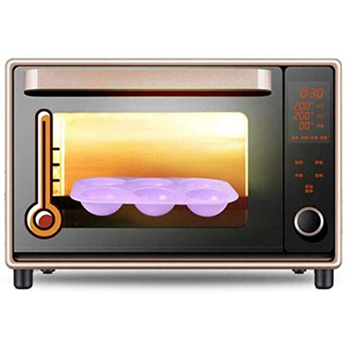 2 Pack 6-Cavity Semi Sphere Silicone Mold, Baking Mold for Making Hot Chocolate Bomb, Cake, Jelly, Dome Mousse (Purple)