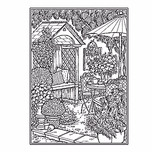 Creative Haven Country Gardens Coloring Book (Adult Coloring Books: In The Country)