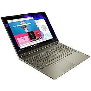 Lenovo 2022 Yoga 7i 2-in-1 360° 15.6" Touch Screen Laptop, Intel Evo Platform Core i7 1165G7, 12GB RAM, 1TB PCIe SSD, Intel Iris Xe Graphics, Backlit Keyboard, Win 11, Dark Moss, 32GB USB Card