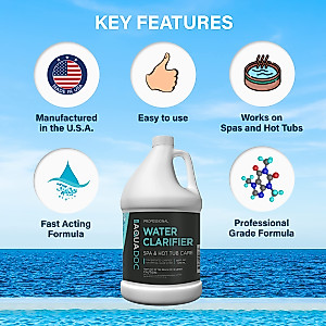 MAV AquaDoc Spa Clarifier & Hot Tub Clarifier for Fast Acting Cloudy Water Treatment, The Spa Clarifier Hot Tub Owners Love, Use Our Hot Tub Water Clarifier to Keep Your Spa Clear & Balanced - 1 Gal