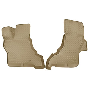 Husky Liners Classic Style Series |Fits 1997 - 2024 Ford E-350, 17-24 E - 450 SD, 1997 - 2014 Ford E-150/E-250, Front Floor Liners, Tan | 33253