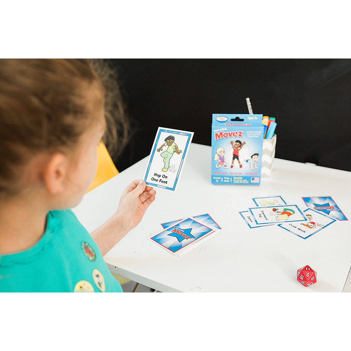 Kenson Kids Pick n Roll Movez, Exercise Game, Perfect for Rainy Days, Home & Classroom, Preschool & Kids of All Ages.