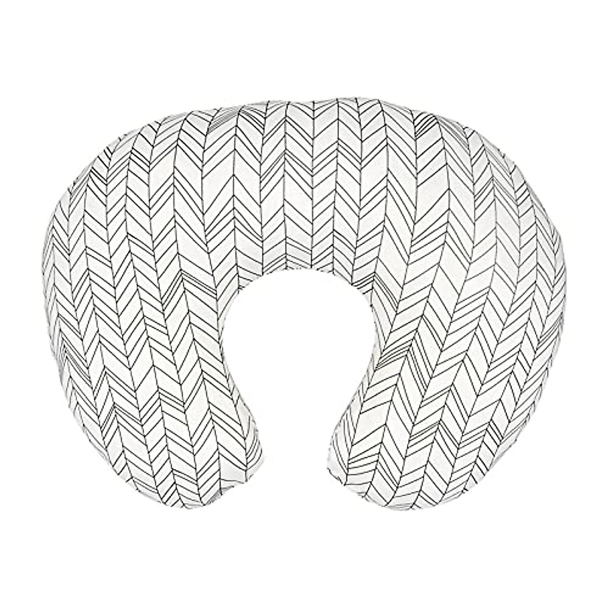 Nursing Pillow Cover 2 Pack for Breastfeeding Pillows 100% Cotton Soft Breastfeeding Nursing Pillow Cover for Moms Baby Boy or Infant (Geometry &Leopard)