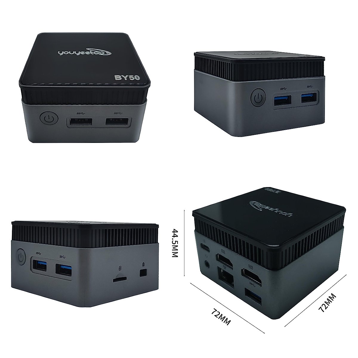 youyeetoo Mini PC,11th Gen 10nm N5105 Portable Tiny Computer Intel, 8GB RAM 256GB NVME SSD Mini Desktop Computer, Micro Computer with Dual HDMI 4K, WiFi 5, BT4.2, Slient Cooling Fans
