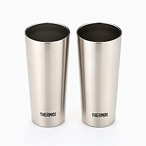Thermos Vacuum Insulated Tumbler, 13.5 fl oz (400 ml), Stainless Steel, Set of 2, JDI-400P S
