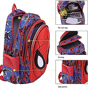 TKKUY 3D Backpack & Pencil Case Box Set, Large Adjustable Shoulder Strap Backpacks, Multi-Function Laptop Casual Bookbag 17"