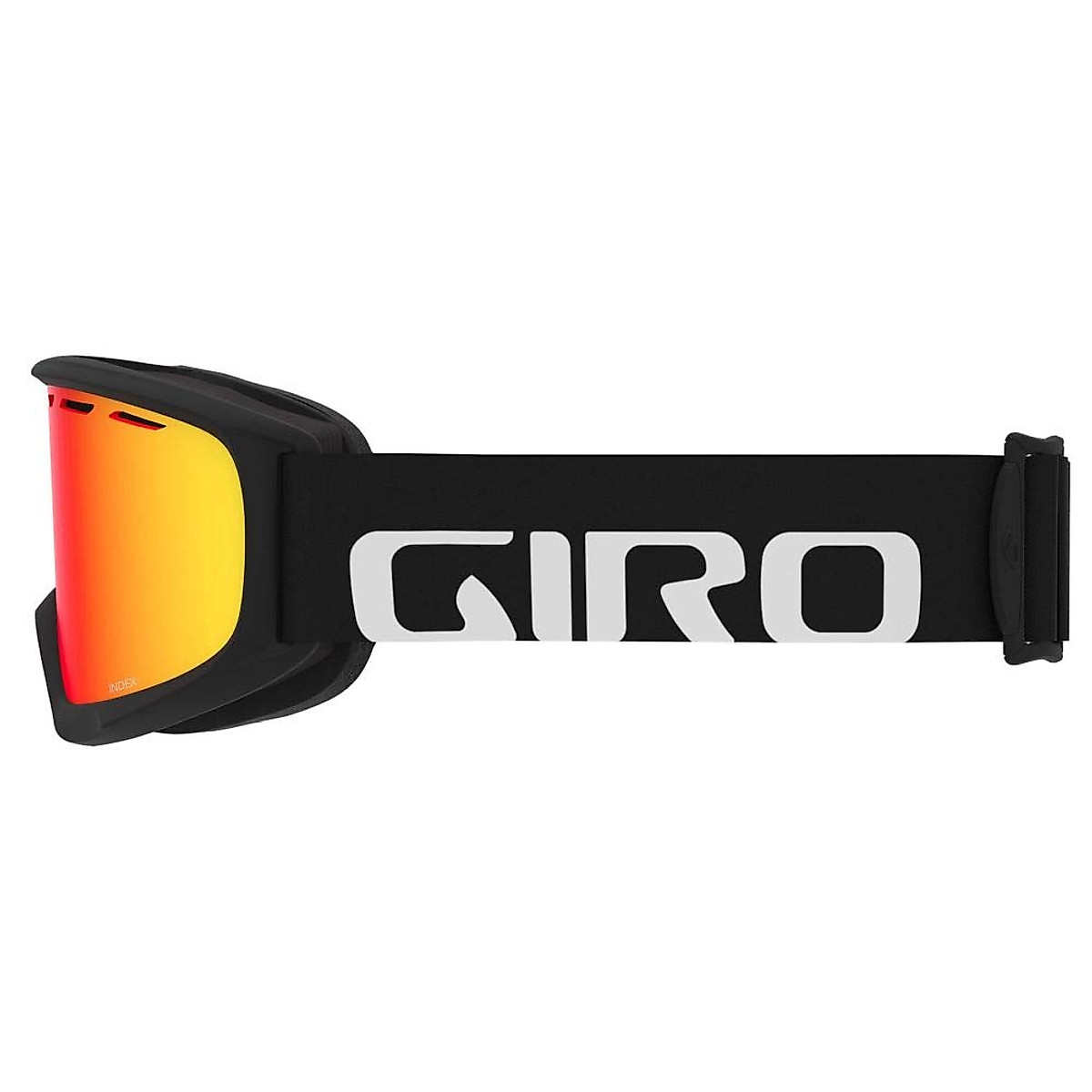 Giro Index OTG Adult Snow Goggles - Black Wordmark Strap with Vivid Ember Lens (2021)