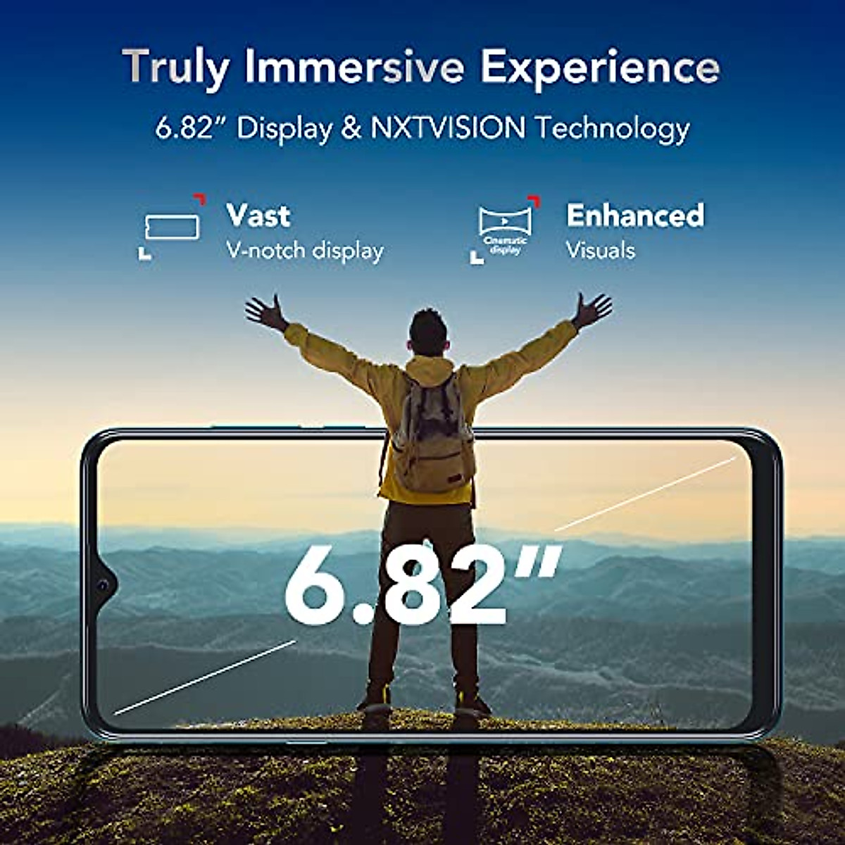 TCL 20 SE 6.82" Unlocked Cellphone, 4GB RAM + 128GB ROM, US Version Android Smartphone 48MP AI Quad-Camera, 5000mAh Mobile Phone, Dual Speaker, OTG Reverse Charging, Android 11, Aurora Green