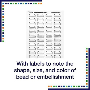 Bead Storage Solutions 45 Piece Assorted Craft Supplies Organizer & Elizabeth Ward Bead Storage Solutions 82 Piece Tiny Craft Supplies Organizer