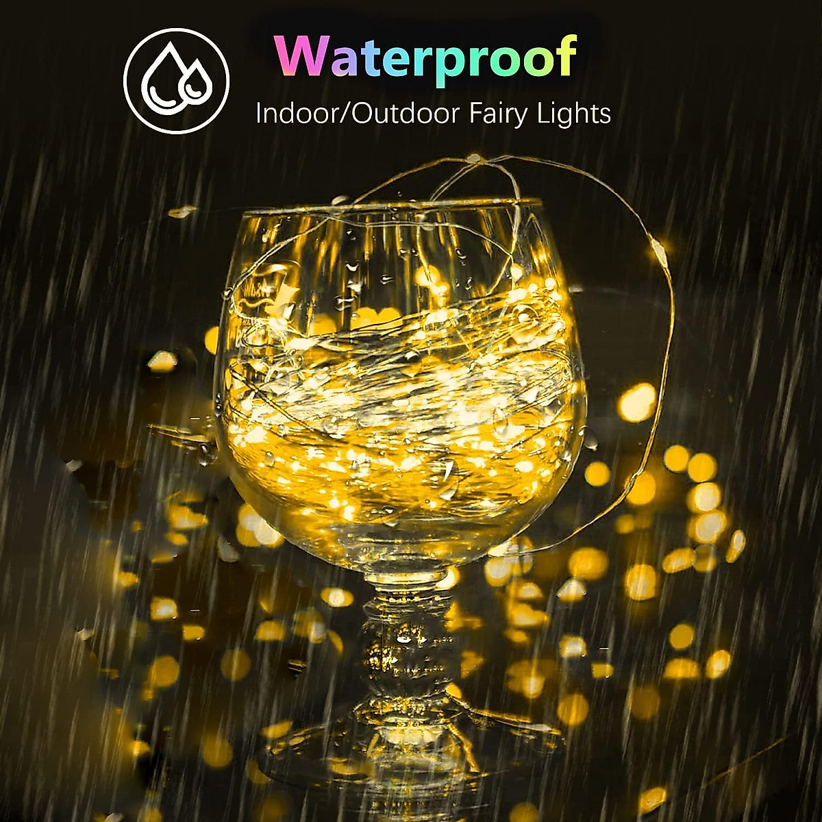 4 Pack 20FT 60LED Battery Operated Fairy Lights with Timer, Waterproof Battery String Lights Outdoor Indoor, Battery Twinkle Lights for Bedroom Wedding Birthday Party Chirstmas (Warm White)