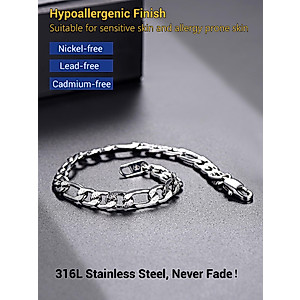 PROSTEEL Stainless Steel Chain Bracelets for Men Mens Chains Bracelet