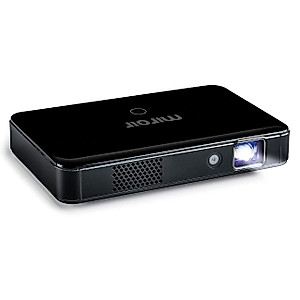 Miroir M220 HD Pro Portable LED Projector |Auto Focus |USB – C Charge & Video |Up to 2 Hour Rechargeable Battery |Native Resolution 1280 x 720p | Supports 1080p Input