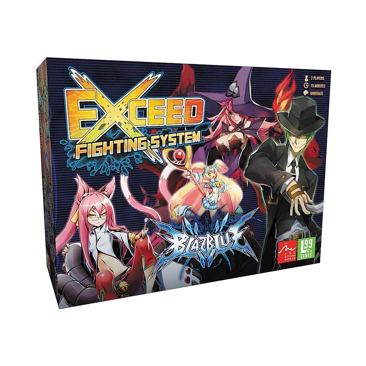 Level 99 Games BlazBlue Exceed Fighting System HAZAMA BOX | Tabletop Arcade Game | Combat Strategy Game for Adults and Teens | Ages 16+ | 2 Players | Average Playtime 15 Minutes | Made