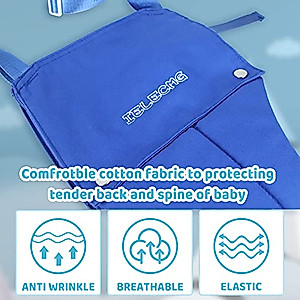 Baby Jumper, Baby Doorway Jumper w/Sturdy Adjustable Strap, Jumper for 6-24 Months Infant with Door Clamp is Portable and Easy to Use(Blue)