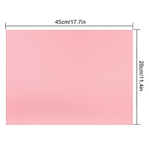 PSISO 8 PCS Refrigerator Mats, EVA Refrigerator Liners for Shelves Washable Can Be Cut Fridge Shelf Liner Waterproof Fridge Pads Mat Drawer Table Placemats, Pink/2 Green/3 Blue/3