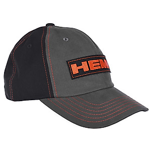 Checkered Flag Men's Adjustable Charcoal Gray & Black Hat