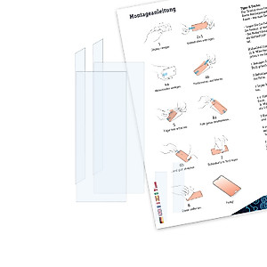 Bruni Screen Protector compatible with Sony PlayStation 4 PS4 Protector Film, crystal clear Protective Film (Set of 2)