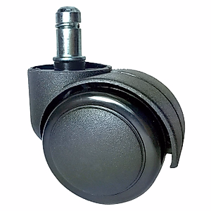 Premium Caster Office Chair Caster Wheel, Black, Set of 5 (ZT08)
