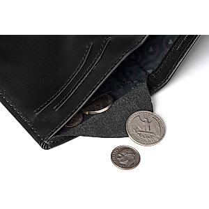 Bellroy Note Sleeve, Slim Leather Wallet, RFID Editions Available (Max. 11 Cards and Cash) - Black