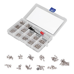 Computer Screws 600Pcs Computer Screws Assortment Kit, Micro Flat Head M2 M2.5 M3 with Screwdriver and Brush for Hard Drive Computer Case
