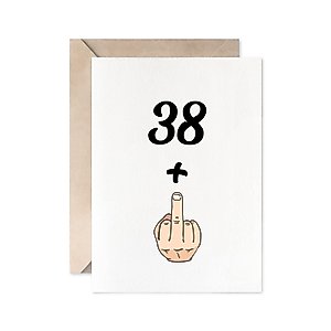 MAGJUCHE Funny 39th Birthday Card, 38+1 women Or Men Sweet 39 Years Old Birthday Gift Joke Card