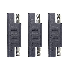 SAE Connectors to SAE Polarity Reverse Adapter Quick Disconnect Plugs for Solar Panel Battery Power Charger Adapter Solar Panel Battery Power Charger and Maintainer 3 Pack
