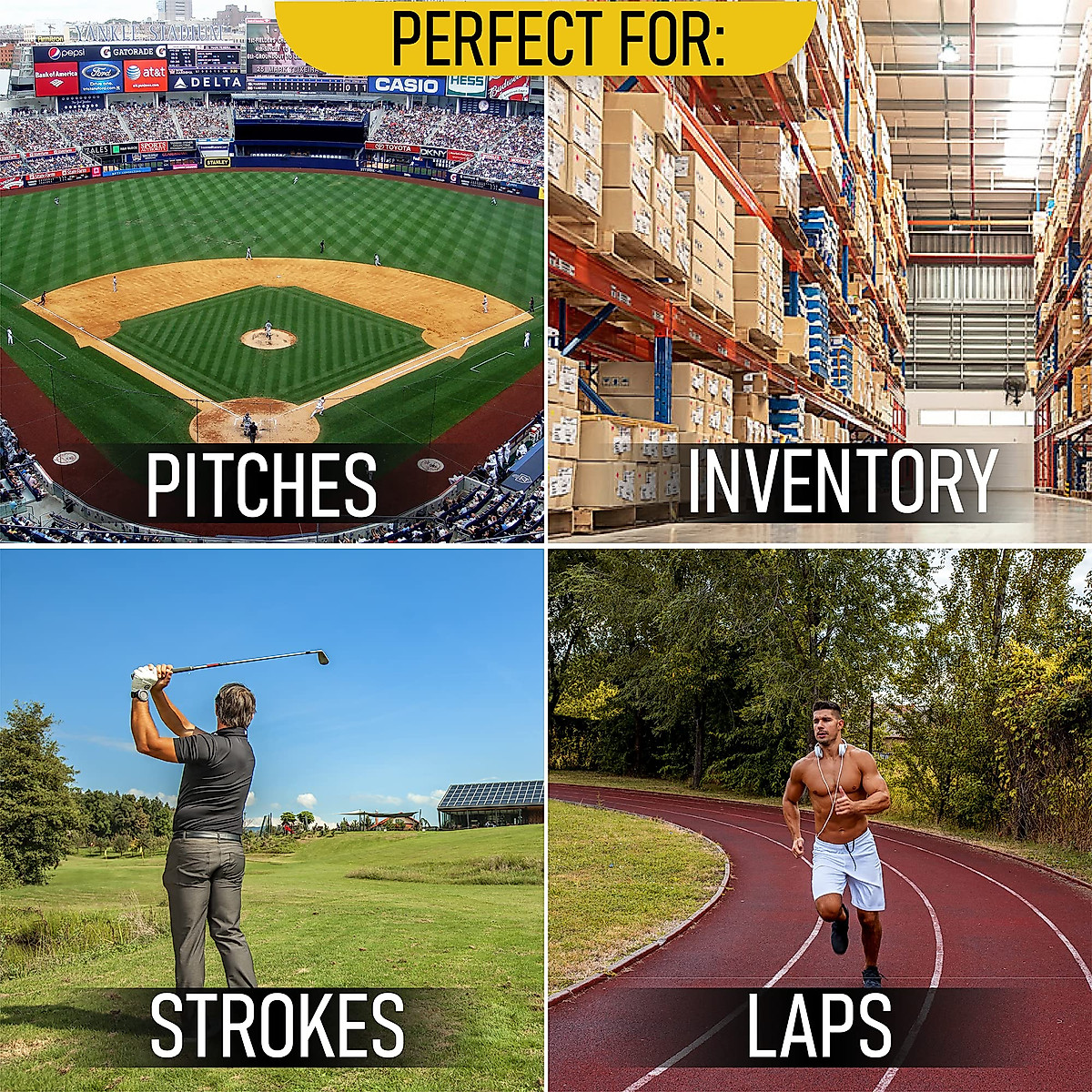 Digi 1st TC-890 Digital Tally Counter, Electronic Up Down Clicker Counter, Add/Subtract People Counter, Handheld Pitch Counter for Golf, Lap & Knitting (2-Pack)