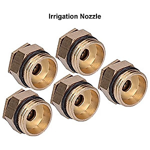 Water Spray Head, G1/2 Male Thread Brass Garden Nozzle for Flowers for Vegetable Greenhouses