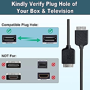 BN39-02210A BN39-02210C BN96-44186A BN91-17814A BN91-17814W for Samsung One Connect Cable with Holder,One Connect Cable for Samsung TV UN55KS8000F UN55KS800DF UN55KS8500F UN55KS9000F UN60KS8000