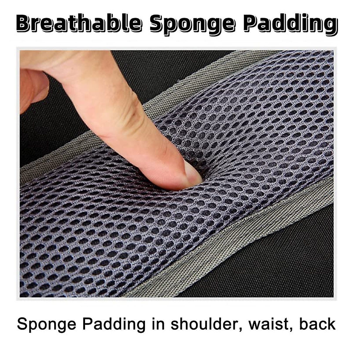 ONIYEA Outdoor Sports Hiking Backpack, 55L Mountaineering Backpack with 50L+5L Rain Cover, High Performance Travel Backpack (Orange)