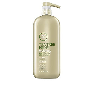 Tea Tree Hemp Restoring Shampoo & Body Wash, 2-in-1 Cleanser, For All Hair Types, 33.8 fl. oz.
