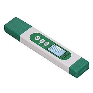 Pen Type Water Quality Meter, High Accuracy Automatic Temperature Compensation Portable Sensitive Probe 5 in 1 Water Tester EC SG Salt TDS Temp for Spas