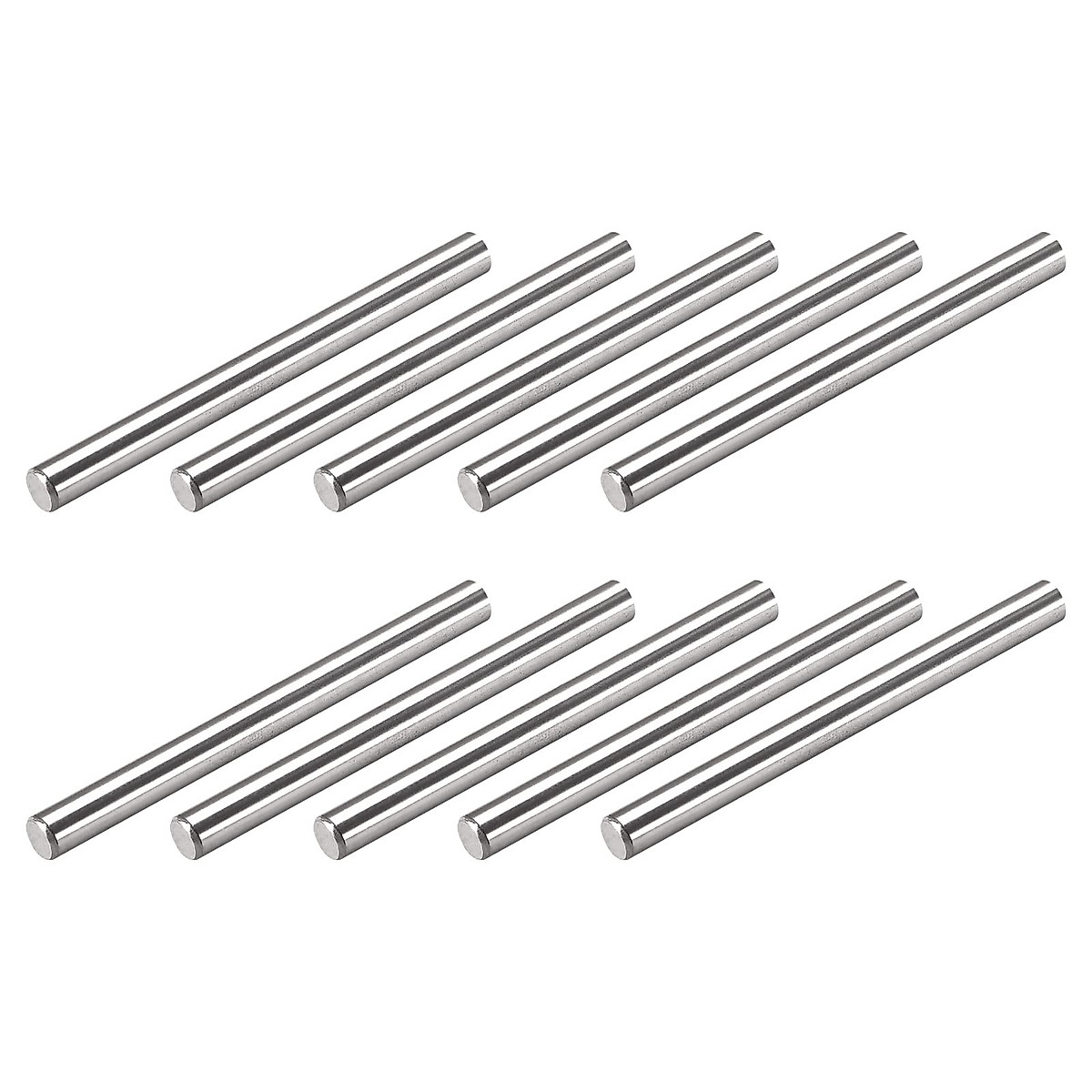 METALLIXITY Dowel Pin (5x55mm) 10Pcs, 304 Stainless Steel Shelf Support Pegs Pin Fastener Elements - for Metal Devices, Furniture Installation, Industrial, DIY