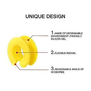 esowemsn 12pcs Silicone Clothes Hanger Fixed Hook Windproof Hanger Spacer Anti-Off Hanger Fixing Ring Hooks Best for Indoor & Outdoor(Random Color)