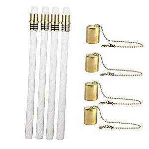 SM SunniMix 4Pcs Wine Bottle Torch Wicks Kit DIY Lighting Fiberglass Replacement Wicks for Outdoor Garden Backyard Torches Lights Homemade Torch