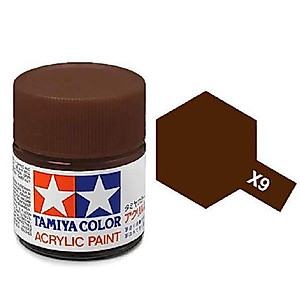 Tamiya Models X-9 Mini Acrylic Paint, Brown