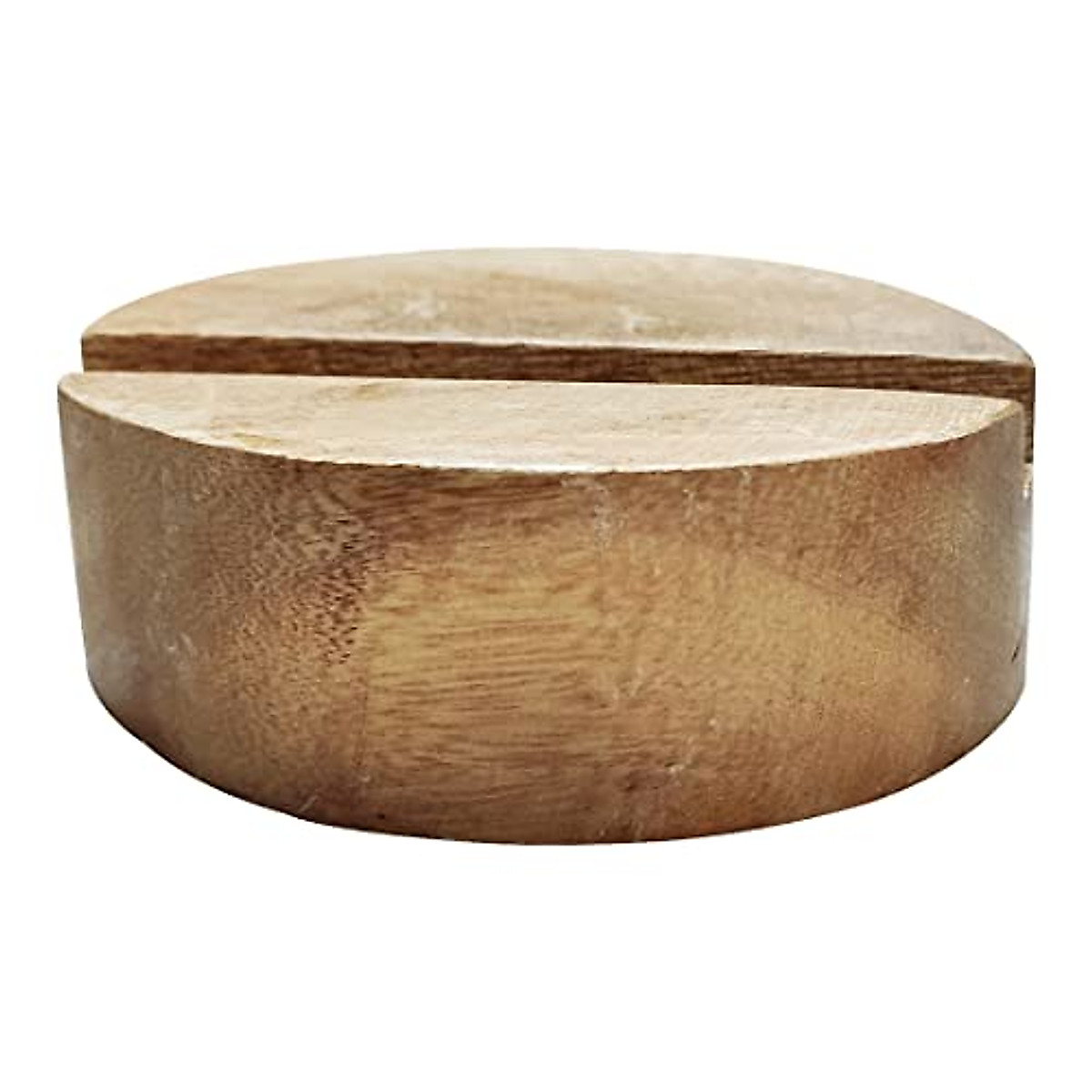 SNS Round Wooden Mobile Desktop Display Stand - 3 inch, Desk Organizer Accessories, Phone Holder Stand, Portable Desktop Smartphone Stand, Desk nightstand, Wooden Mobile Holder for Desk