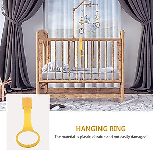 4pcs Baby Toddler Crib Pull Ring Baby Bed Stand Up Rings Kids Best Walking Training Tool,Random Color