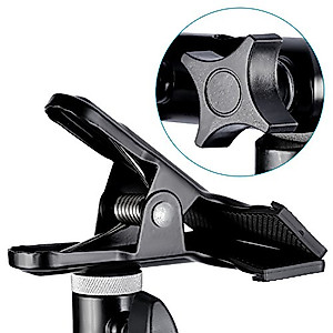 Neewer 3 Pieces Photo Studio Heavy Duty Metal Clamp Holder with 5/8-inch Tripod Light Stand Attachment for Reflector