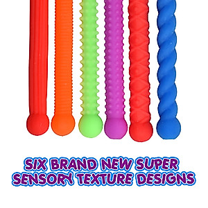 A AINOLWAY 9 PCS Textured Stretchy Strings and Super Sensory Fidget Toys for Adults and Kids (9PCS)