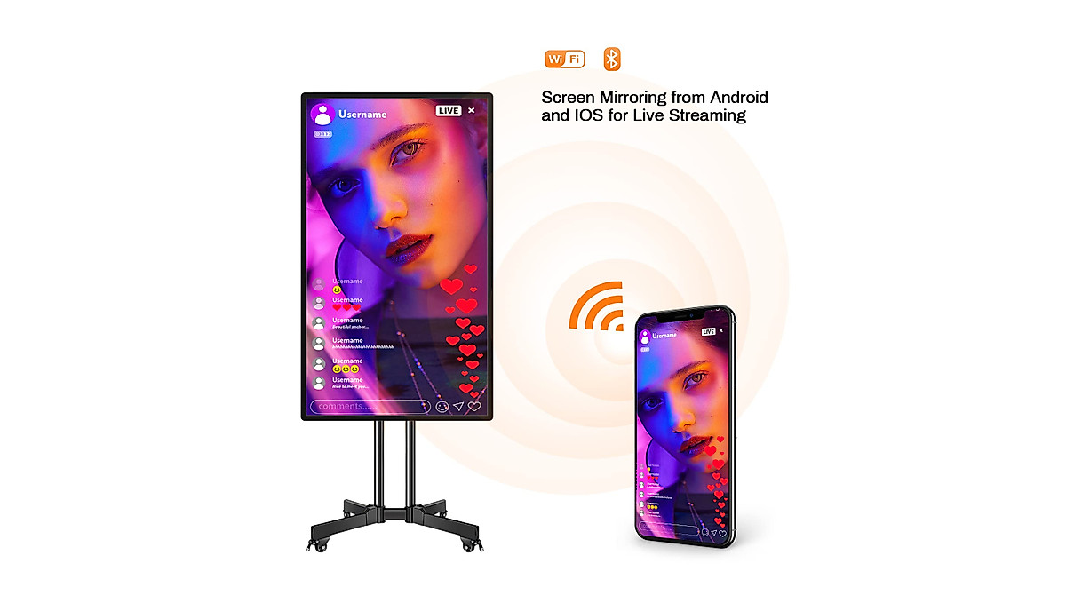 Smart Board 43 Inch Interactive Whiteboard with Screen Mirroring | JYXOIHUB