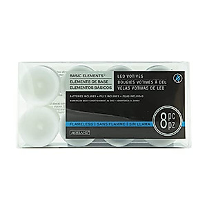 Michaels Basic Elements™ 2”; White LED Votives by Ashland®