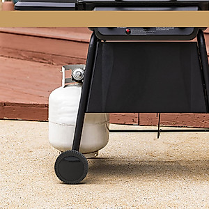 BiLLNE 2 Pack 6 Inch BBQ Grill Wheels Replacement for Charbroil Kenmore 80008428 4154569 BBQ Grill Plastic Grill Wheels G206-0025-W1Add Protective Cover Black