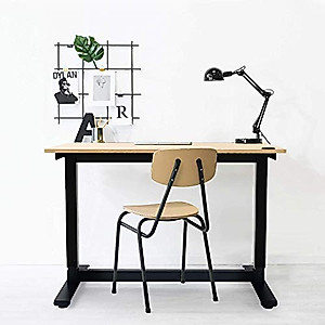 CAXXA Sit Stand Adjustable Height Desk Electric for Home Office (Urban Teak Tabletop, 48" x 24")