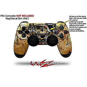 WraptorSkinz Vinyl Decal Skin Compatible with Sony PS4 Controller PlayStation 4 Original Slim and Pro Airship Pirate (Controller NOT Included)
