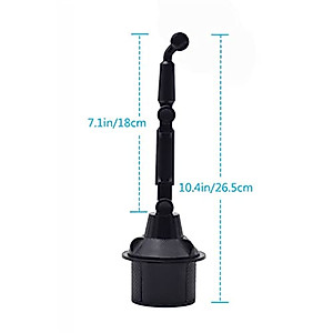 CZDYUF 360 Degree SUV Truck Car Cup Holder Mobile Phone Mount Adjustable Angle Stand Cradle for 3.5-6.7" Cellphone