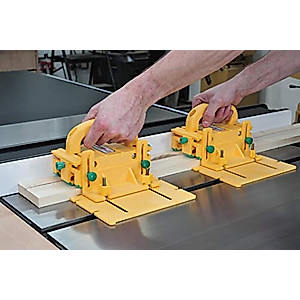 MICROJIG GRR-RIPPER GR-200 Advanced Adjustable Table Saw Pushblock, Yellow